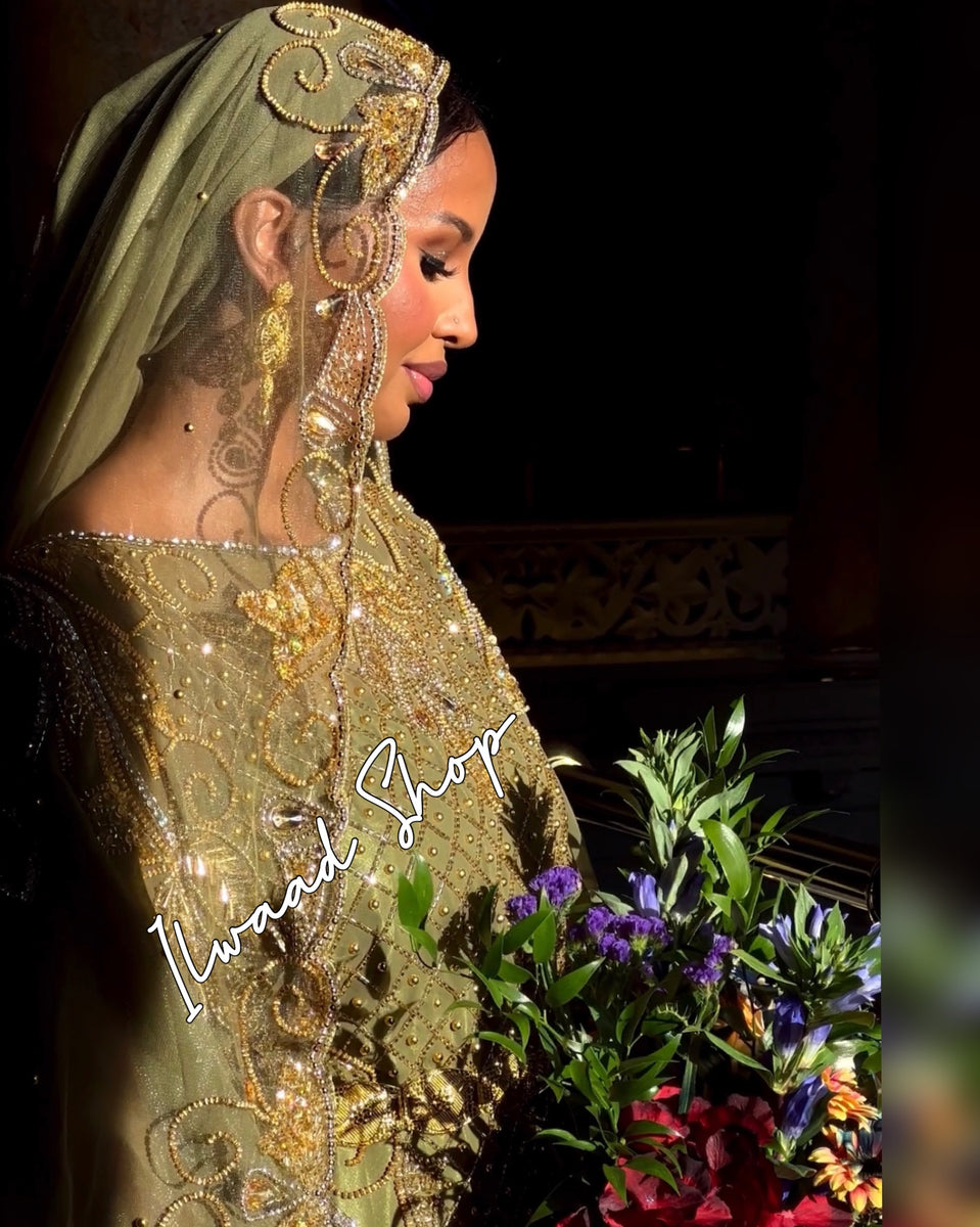 PRE-ORDER Fairytale Fathi (Sage Green) - Somali Bridal Dirac – Ilwaad Shop