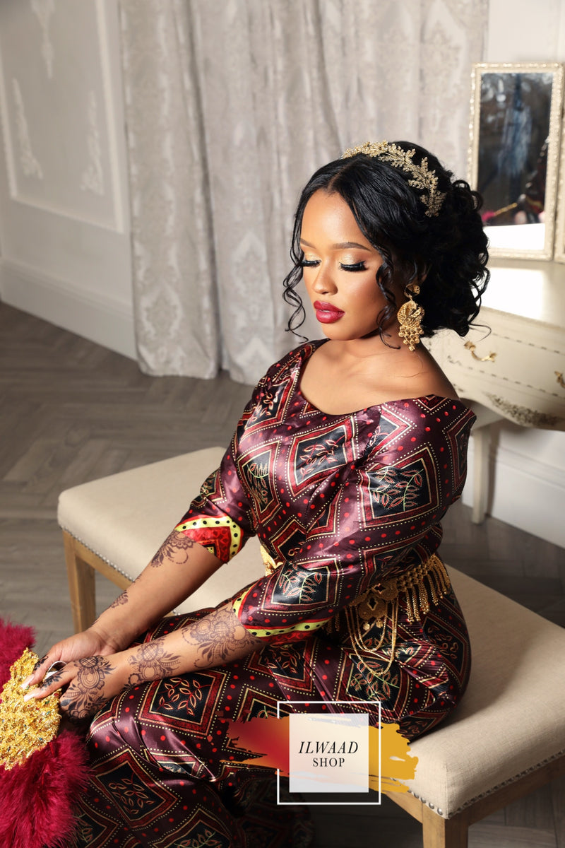 Bureeqa Shaash (Maroon)